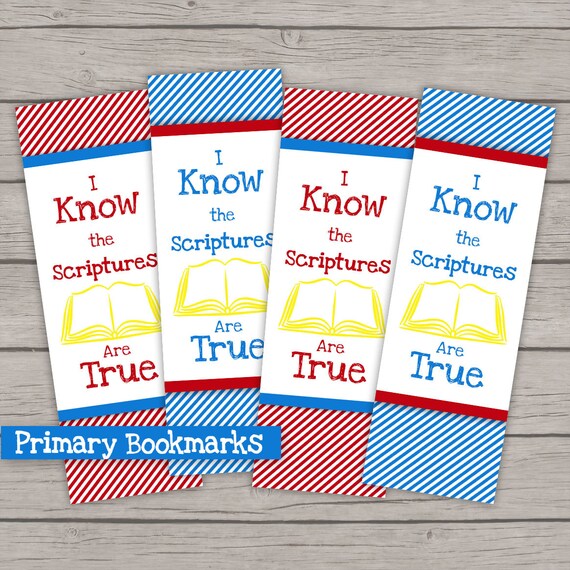Bookmarks LDS Primary 2016 Theme PRINTABLE I by IttyBittyPixel