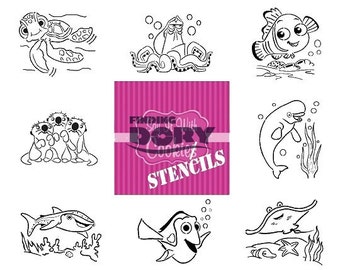 Nemo stencil | Etsy