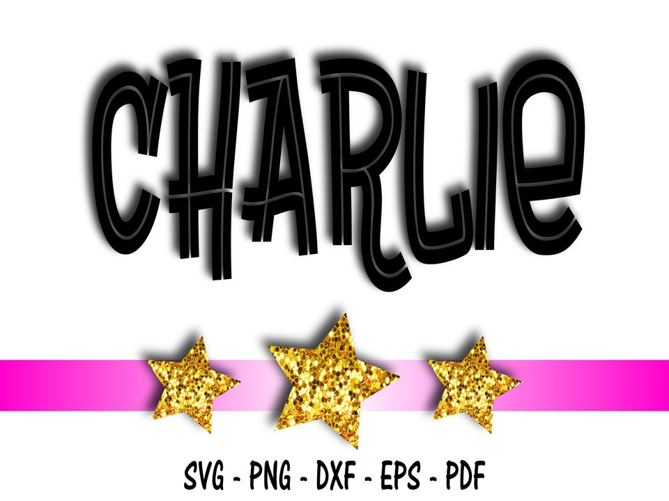 Charlie Font Design Files For Use With Your Silhouette Studio