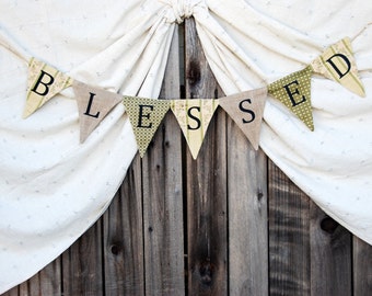Blessed banner | Etsy