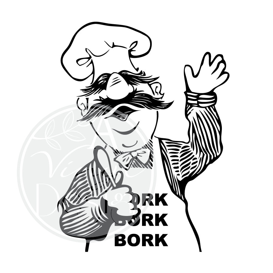 Muppets Swedish Chef vinyl decal