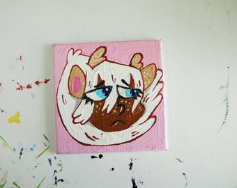 Sad girl fantasy art | Etsy