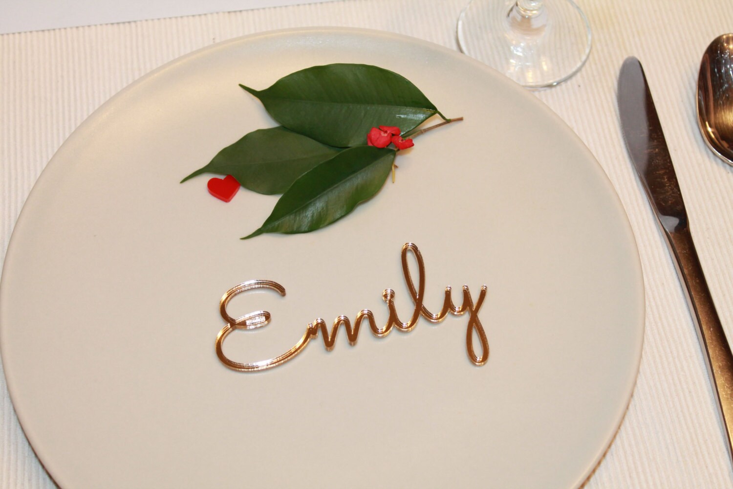 Wedding Place Cards Laser Cut Names Place Settings Guest Names 