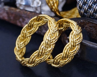 Mens 24k gold ring | Etsy