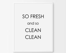 Popular items for so fresh so clean on Etsy