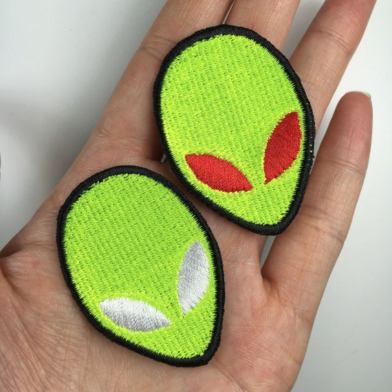 Alien Patch UFO Alien Patches embroidered patch iron on patch