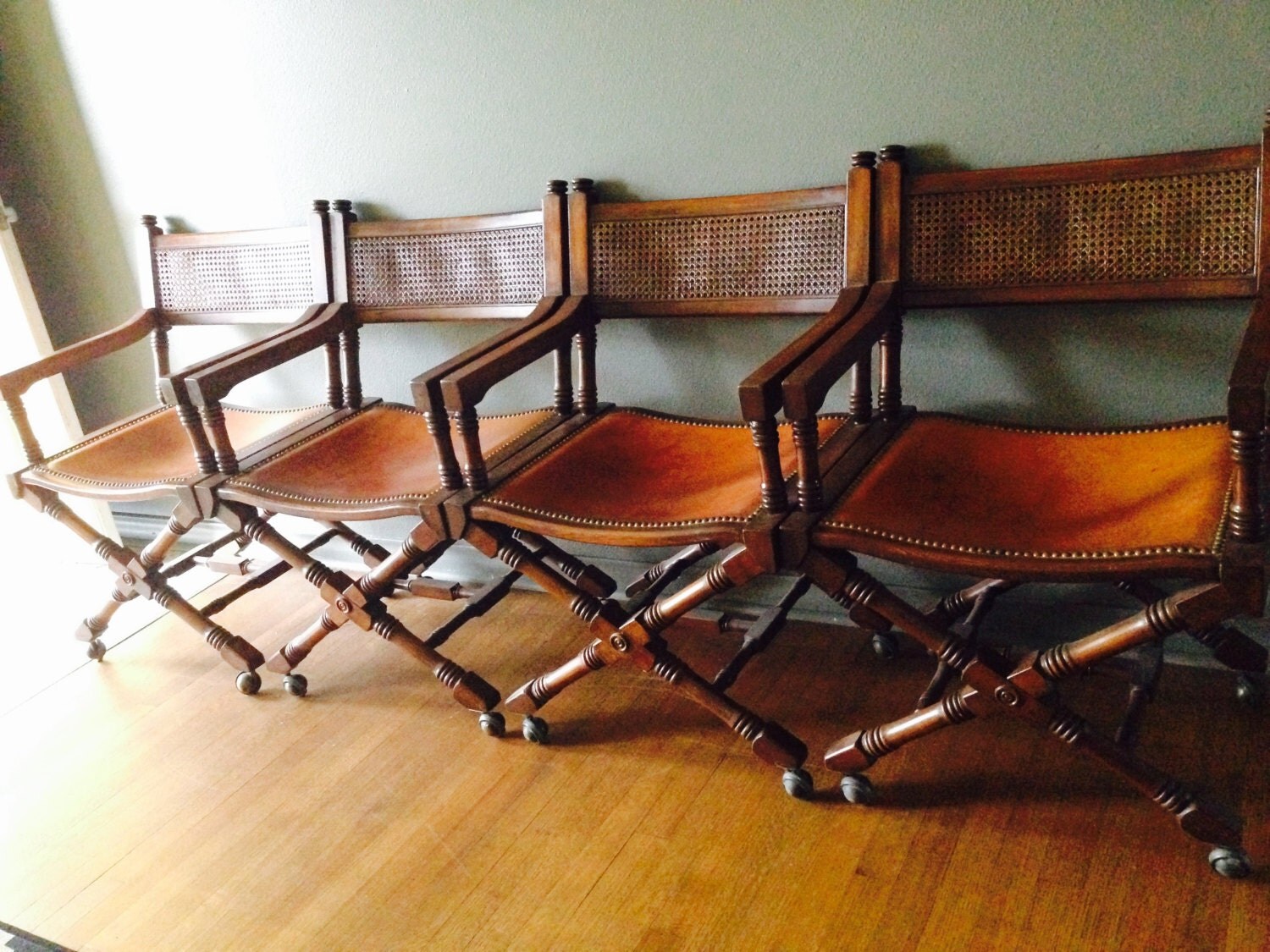 Vintage Leather Campaign Director Chairs – Haute Juice