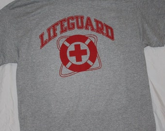 Items similar to White Womens Lifeguard Crop Top on Etsy