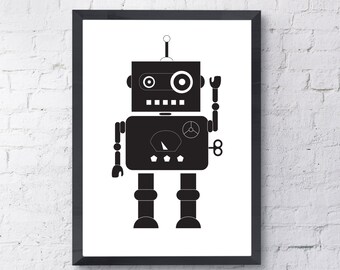 Unique robot related items | Etsy