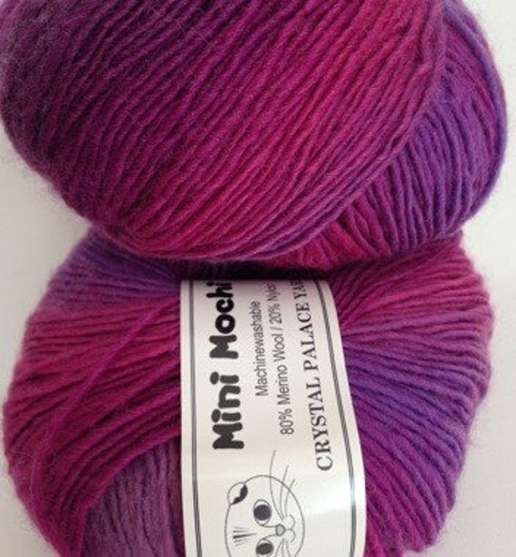 Crystal Palace Mini Mochi Yarn Color-Grateful Grape 315