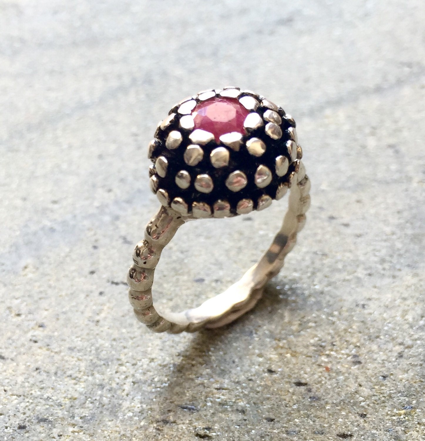 Vintage Ruby Ring Natural Ruby Ring Antique Ruby Ring