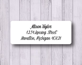 Couple Custom Return Address Labels by allthingsprinty on Etsy