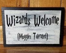 Unique welcome muggles related items | Etsy