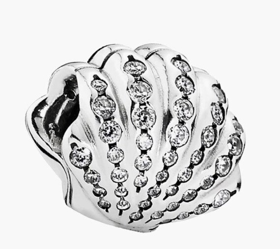 Pandora Disney Ariel Shell Charm by SparkleOfSurprise on Etsy