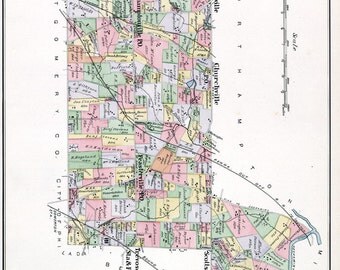 1891 Map of Warwick Warminster Township by GenealogicalSurveyor