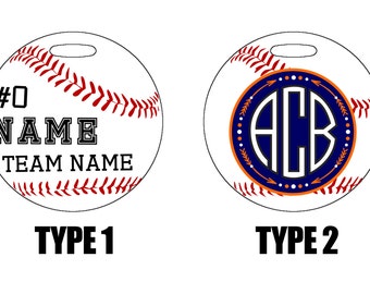 Baseball name tags | Etsy