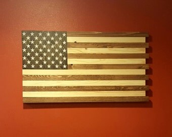 Unique distressed flag related items | Etsy