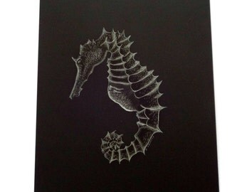 Scratchboard drawing | Etsy