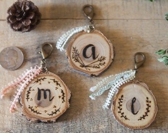 Alphabet keychain | Etsy