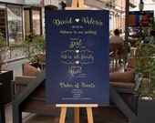 Wedding program sign | Etsy