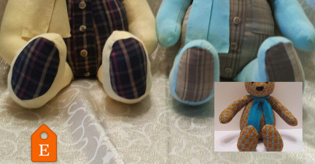 Handmade Memory Bear Keepsake Bear Teddy Bear From Shirts
