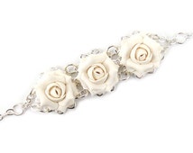 Unique rose bracelet related items | Etsy