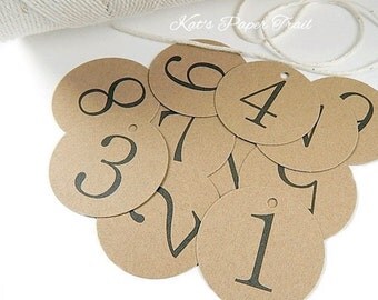 Table number tag | Etsy