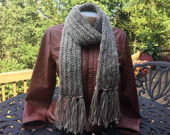 Loom knit shawl | Etsy