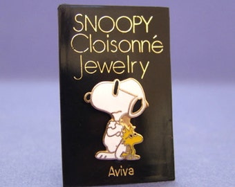 Vintage 1970's Aviva Snoopy Stick Pin Snoopy&Woodstock by cuffcuff