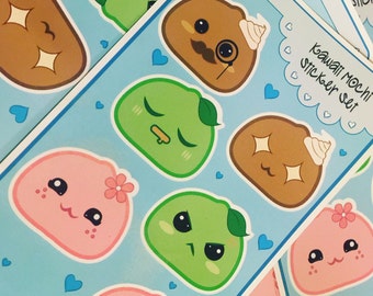 Unique mochi stickers related items | Etsy