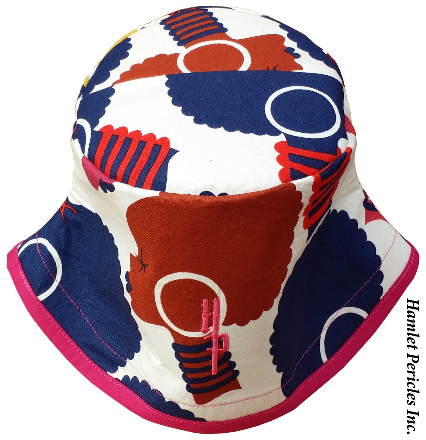 African Queen Patchwork-top Bucket Hat Afro by HamletPericlesInc