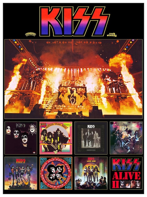 KISS Alive II Custom 30 x 40 Inch Poster W Or W/O White