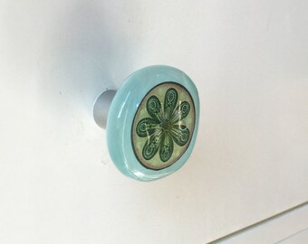 Teal knobs | Etsy