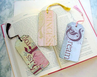 Decoupage bookmark | Etsy