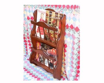 Vintage wall magazine rack – Etsy