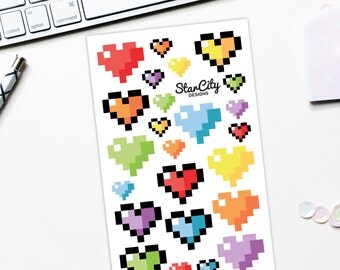 Pixel heart | Etsy