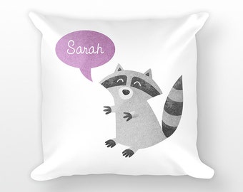 Raccoon pillow | Etsy