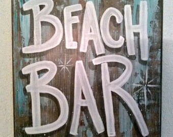 Beach bar sign | Etsy