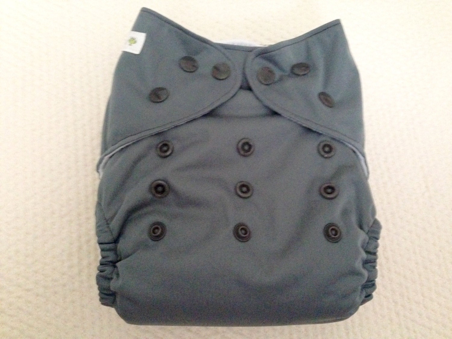 Soft Gray Cloth Pocket Diaper One Size by EGCloth on Etsy