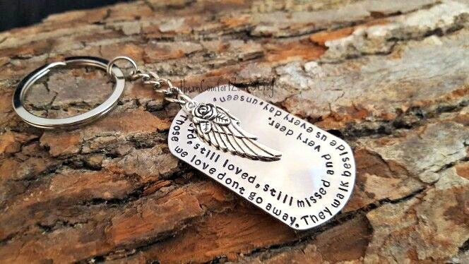 Remembrance Key Chain Loss of a Loved One Mom Dad Husband