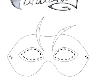 Eevee Party Mask Set Sketch Coloring Page