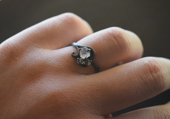 Unique Engagement Ring Solid Sterling Silver Wedding by Avello