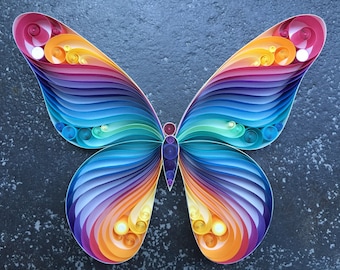 Unique butterfly paper art related items | Etsy