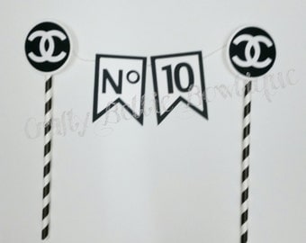 Chanel cake topper | Etsy