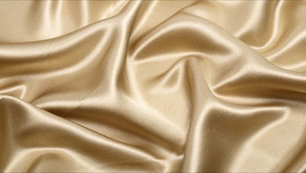 Free shipping 100% mulberry silk fabric color champagne pure