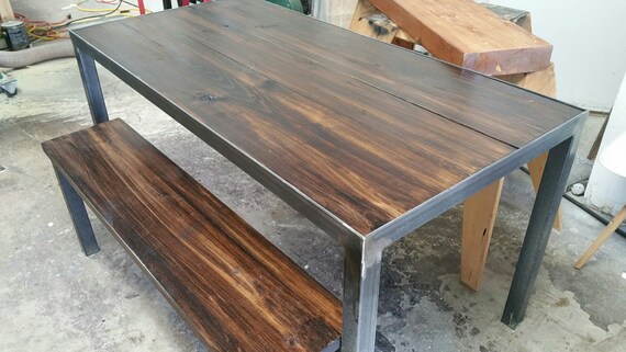 Angle Iron Dining Table