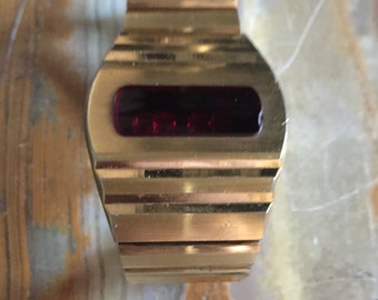 Vintage led watch | Etsy