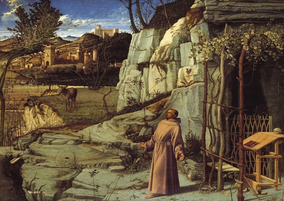 Giovanni Bellini: St Francis of Assisi in the Desert. Fine Art