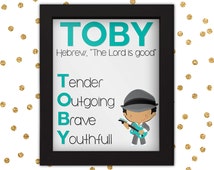 Unique name meaning sign related items | Etsy