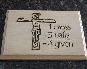 Engraved cross | Etsy